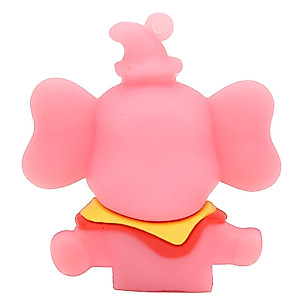 Kafuty-1 128GB Cute USB Flash Drive, Pink Elephant Cute Memory Stick Stitch Thumb Drive, Novelty Cartoon USB Jump Drive for Storage(128GB)