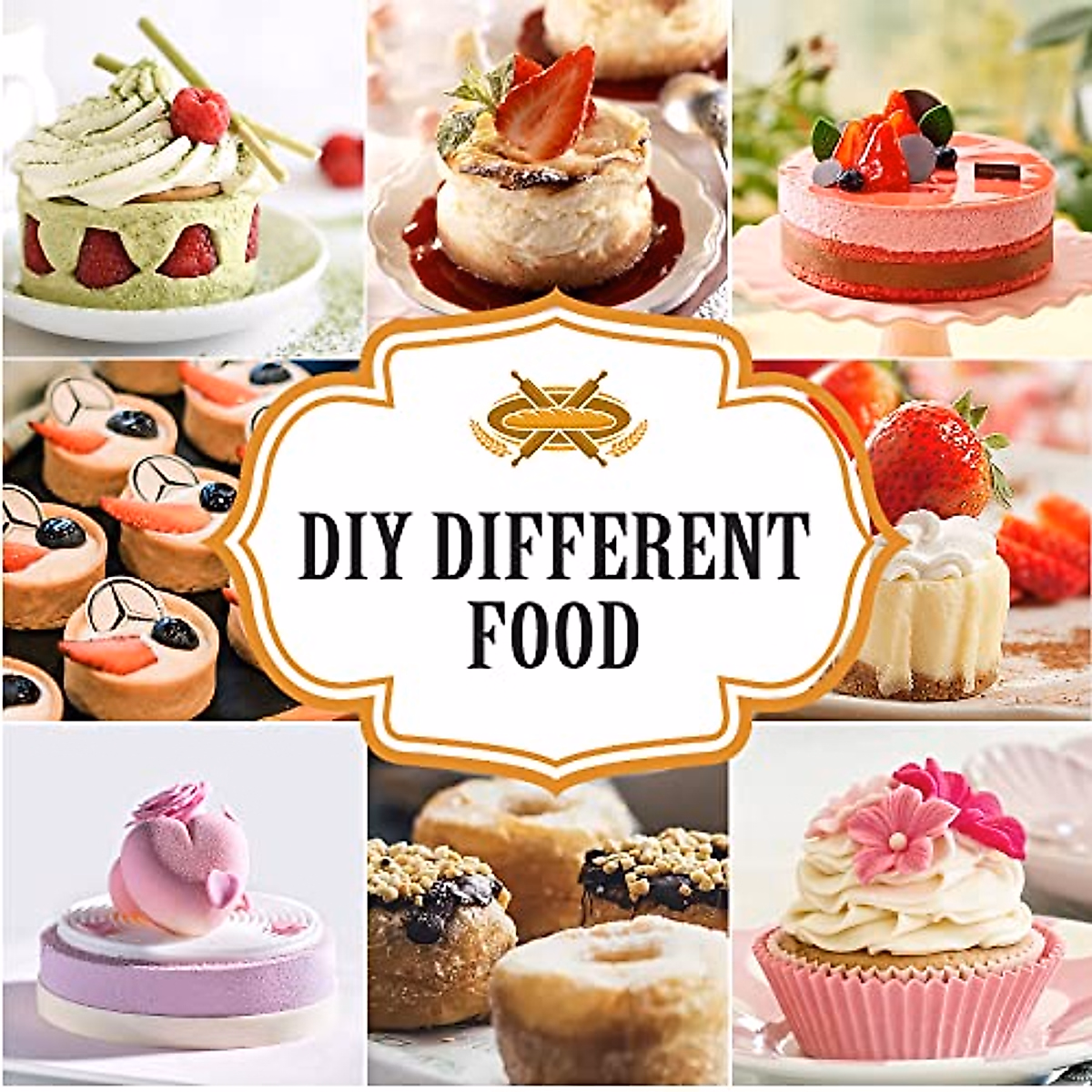 La chat 4 PCS Candy Mold, Silicone Oreo Cookie Mold/Chocolate molds for Candy, Cookies, Oreos, mini Soap, Cupcake, Pudding, Jello, Muffin, BPA Free and Non-Stick Cylinder Baking molds