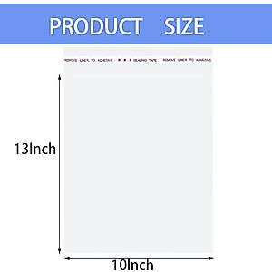 Versatile Clear Cello Bags - Perfect for Shirt Packaging and Clothing Sales - 100 Count 10x13 Inches