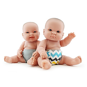 Kanga Care Rumparooz Doll Diaper Set (Charlie & Platinum)