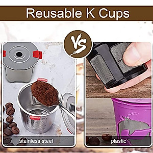 (1 PACK) Reusable K Cups Fit for Keurig 2.0 and 1.0 Coffee Maker,Stainless Steel K Cup Reusable,K Cup Reusable Coffee Pods for Keurig BPA FREE