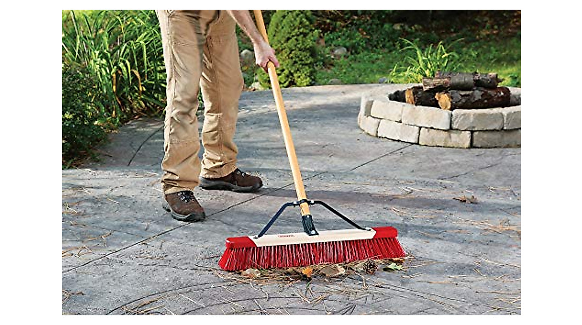 Harper 24" Push Broom - Indoor/Outdoor Cleaning Tool