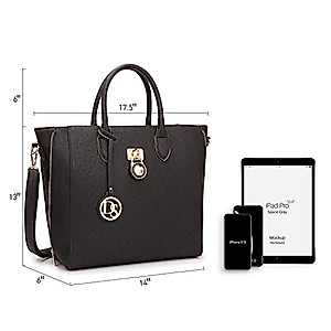 Dasein Women Handbags Purses Large Tote Shoulder Bag Top Handle Satchel Bag for Work