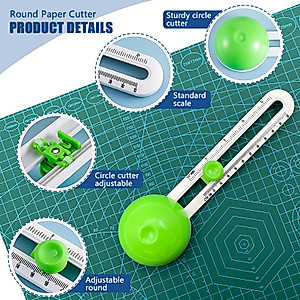 Circle Cutter, Circular Paper Cutter Circle Paper Trimmer Rotary Cutter Craft Supplies, Round Cutting Knife Cards Cutters ( Green )