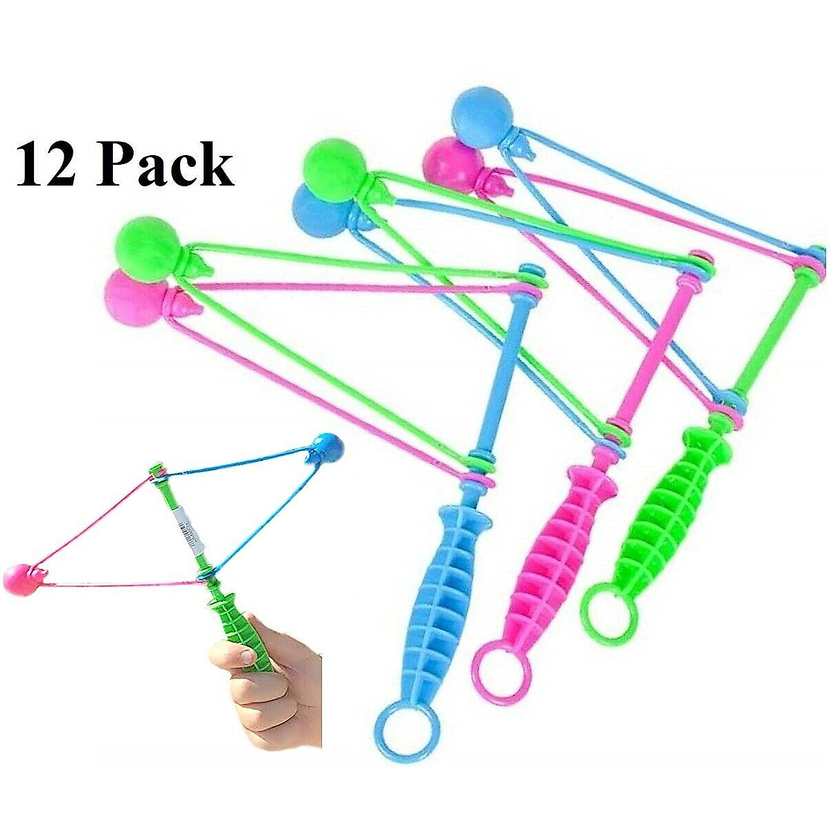 Zugar Land 12 Large 8" Neon Clackers - Perfect Noisemakers for Parties, Sporting Events, Graduation Celebrations, Birthday Surprise Party or any other Noise Requiring Occasion!