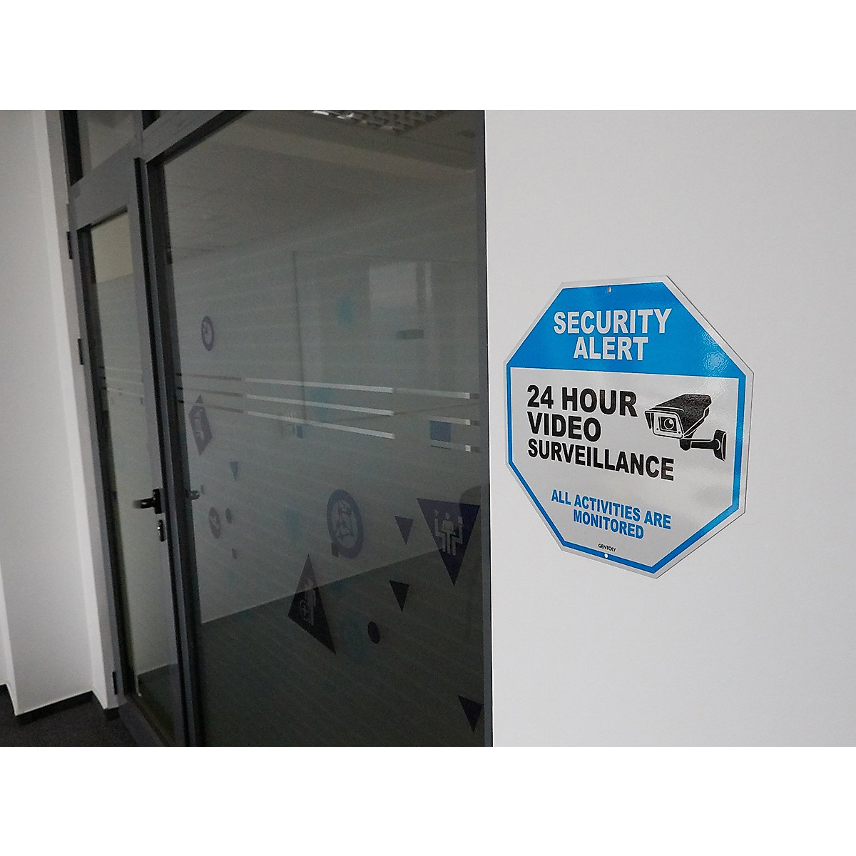 Video Surveillance Sign - Home Security Sign - Security Camera Sign - All Activities are Monitored - Rust Free 12" x 12" Aluminum Sign, by Gentoly