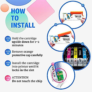 Topkolor PGI-270XL CLI-271XL Compatible Ink Cartridge Replacement for Canon PGI 270 XL CLI 271 XL, 15Pack Ink Cartridges Combo to use with MG6821 TS6020 TS8020 TS9020 Printer,Black,Cyan,Magenta,Yellow