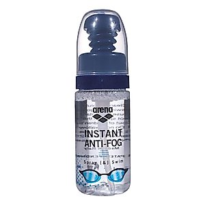 Arena Instant Anti-Fog Spray Swim Goggles Treatment Prevents Fogging Swim Practice Essential Defogger Solution, 35ml Up to 150 Applications, Clear