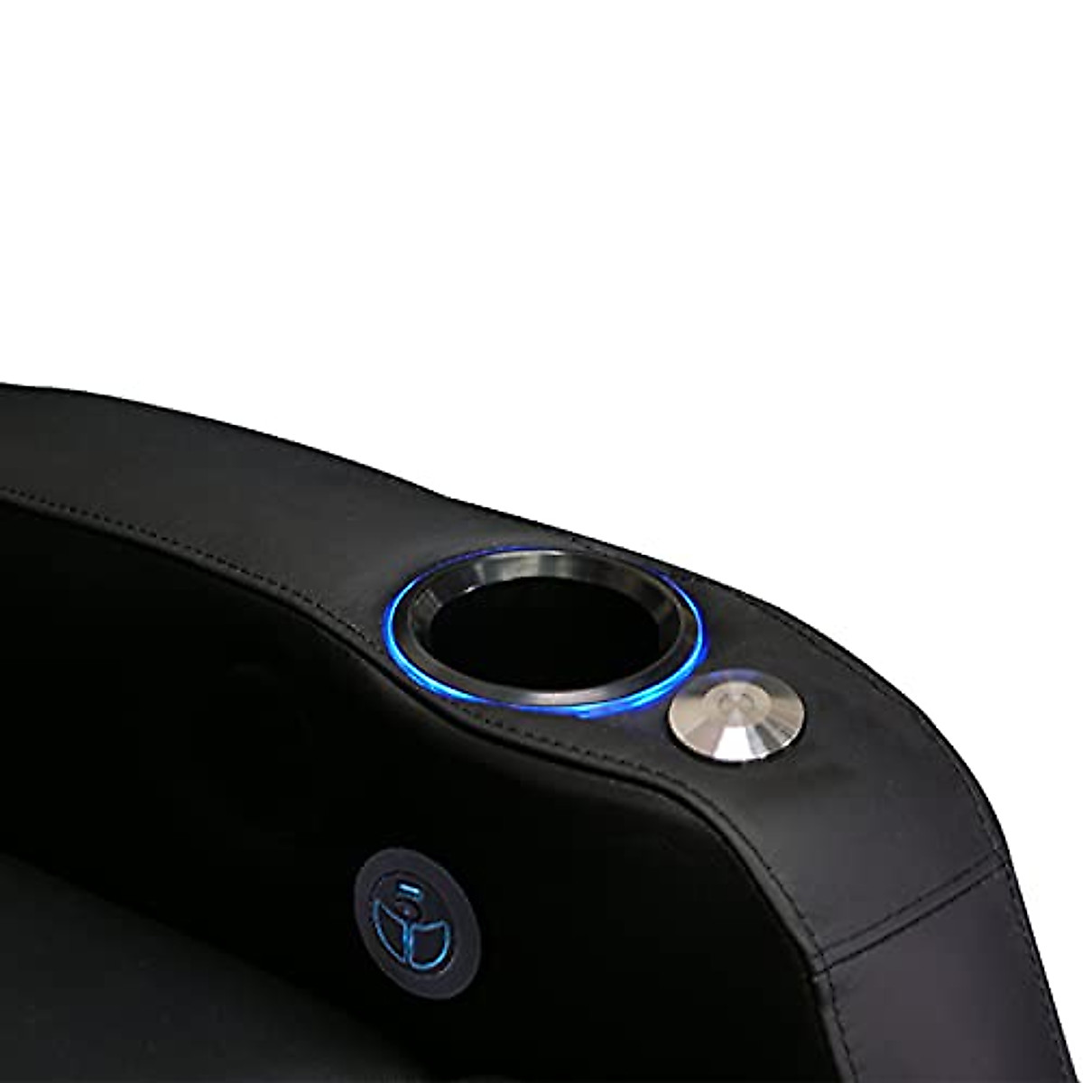 Valencia Syracuse Home Theater Seating | Premium Top Grain Nappa 9000 Leather, Power Recliner, LED Lighting (Row of 4, Black)