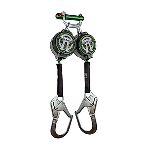 Safewaze 018-5026 7' Dual Leg Web Retractable with Steel Rebar Hooks