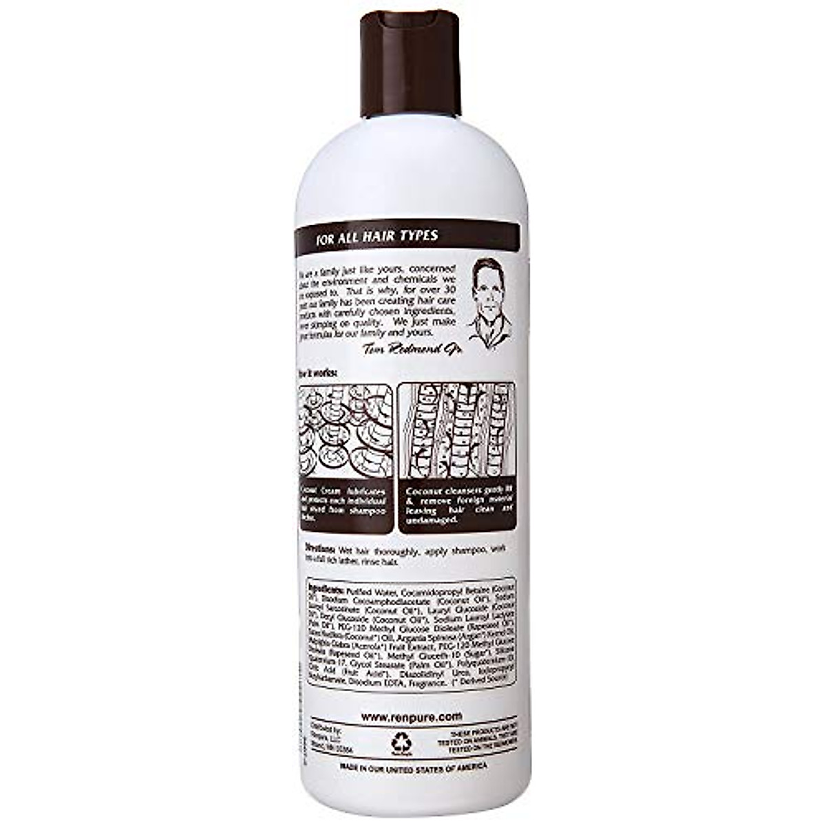 Renpure Originals Coconut Cream Hair Nourishing Shampoo - 16 Oz