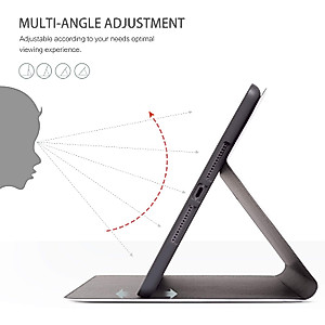 Cutebricase iPad 10.2 Case for iPad 9th Generation 2021, iPad 8th Generation Case 2020, iPad 7th Generation Case 2019,iPad Case 9th Gen Multi-Angle View Adjustable Stand Auto Wake/Sleep, Bookshelf Cat