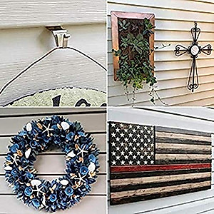 20 Sets of Non-Perforated Vinyl Side Stainless Steel S-Shaped siding Hooks, Concealed Wall Joints, Suitable for Outdoor Decoration