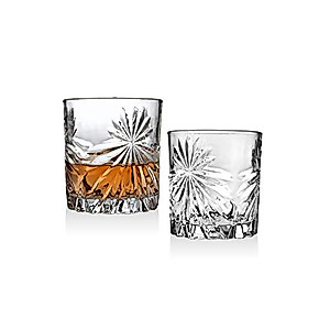 Whiskey Decanter And Glasses Bar Set, Includes Whisky Decanter And 4 Cocktail Glasses - 5 Piece Set