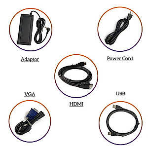 21.5 Inch Pro Capacitive LED Backlit Multi-Touch HDMI Monitor, 16:9 Display 1920 X 1080, True Flat Seamless Design Touchscreen, Great for Office, POS, Retail, Restaurant, Bar, Gym, Warehouse