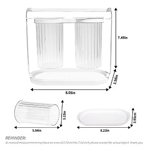 Removable Utensil Sink Holder, with Metal Rack, Utensil Holder Spoon Holder Cutlery Storage Organizer for Kitchen Home and Office (White)