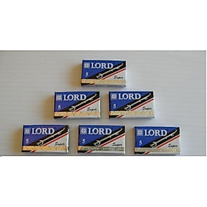 Lord Super Stainless Double Edge Razor Blades - 30 Ct