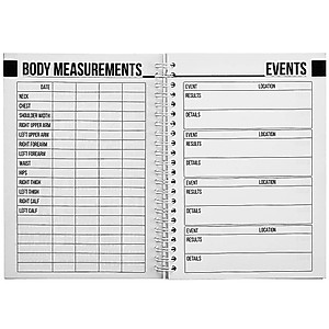 WODBOOK Workout Journal for Athletes - WOD Logbook - Exercise Planner - Cross Training Tracking Diary – WOD Book | Track 200 WODs + 130 Benchmarks + Personal Records | 140 Pages | Wire-Bound