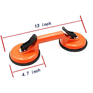 VICHUNHO Glass Lifting Suction Cups Heavy Duty Vacuum Aluminum Alloy Handle Holder to Lift Large Glass/Floor Gap Fixer/Tile Lifter/Moving Window,Mirror/Windshield Removal & Install Tool