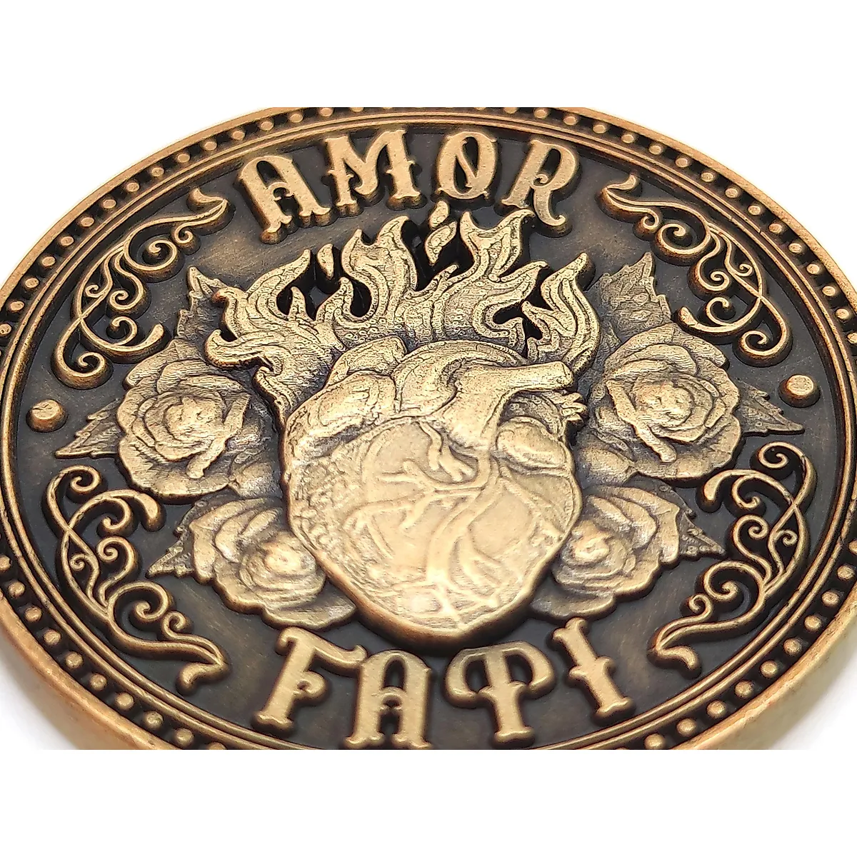 ASVP Shop Amor Fati Coin - Stoic Coin - Challenge Coin for Daily Stoic Practice