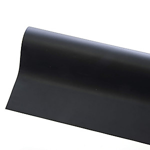 Magic Cover Adhesive Vinyl Paper, Multi-Functional Shelf Liner for Lining Drawers and Shelves, Waterproof and Durable, 18" x 20', Black