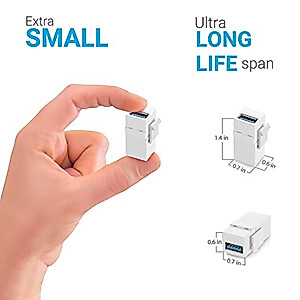 USB 3.0 Keystone Jack Inserts (5 Pack)