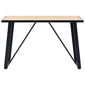 YUHI-HQYD Dining Table,Industry Offic Table,Rectangle Console Table,Kitchen Table,Computer Desk,Perfectly in a Living Room,Den,Office Room, and Family Room, Oak 47.2"x23.6"x29.5"