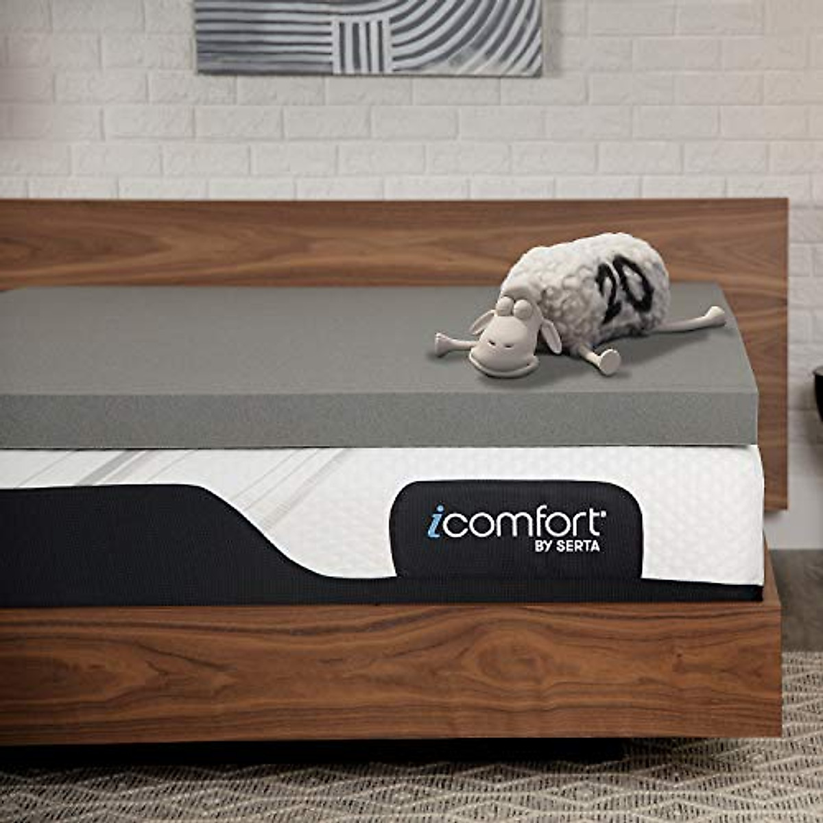 Serta Carbon Dream 3" Memory Foam Mattress Topper