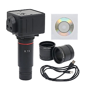 Handheld digital microscope accessories Microscope Cameras-5.0MP USB Video CMOS Digital Camera Electronic Digital Eyepiece Microscope Industrial Camera with 0.5X 0.4X C Mount Lens Microscope accessori