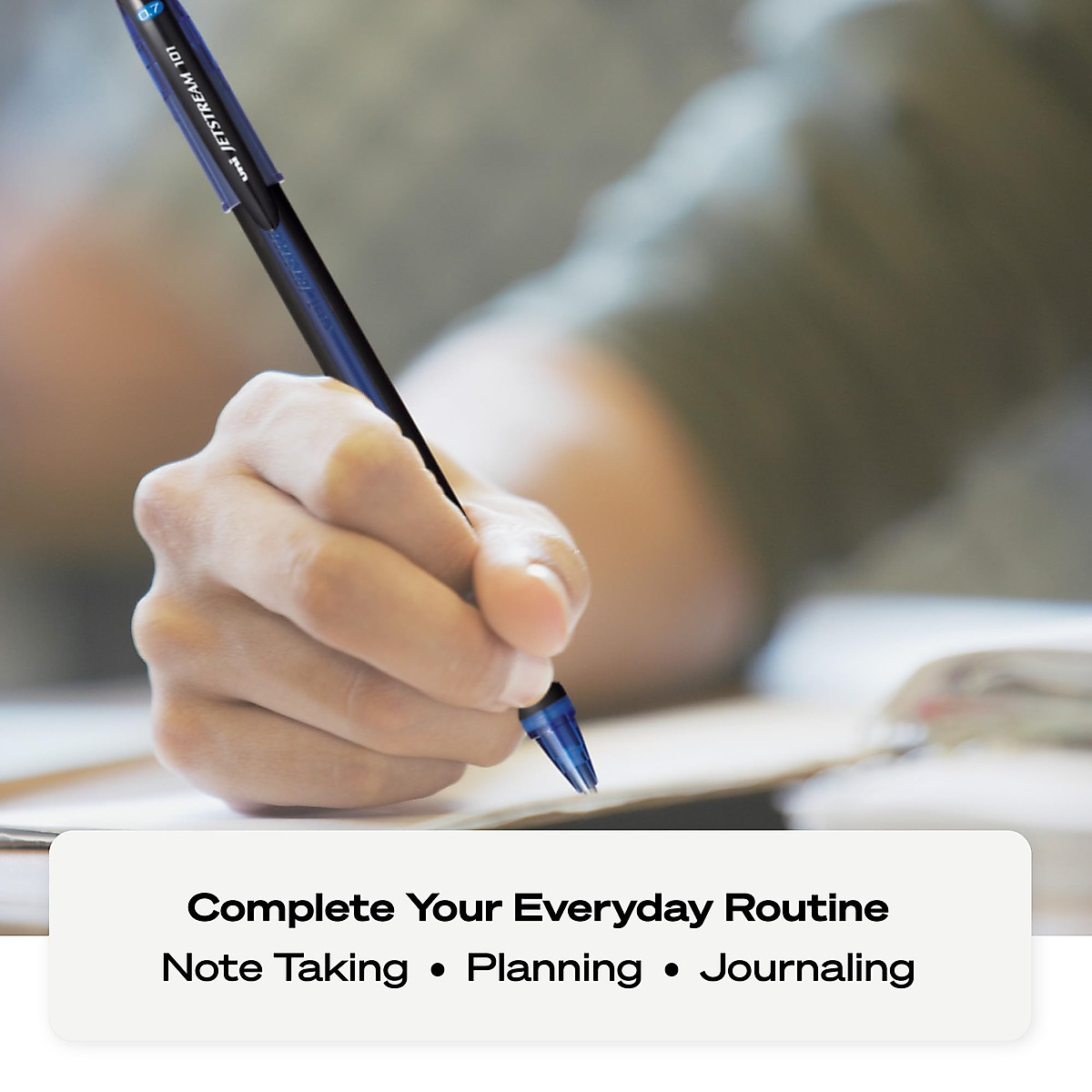 uni-ball Jetstream 101 Ballpoint Pens Medium Point, 1.0mm, Black, 12 Pack