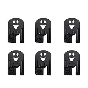 KFN Adjustable Non Slip Mattress Gaskets for Metal Bed Frame Box Spring, 6 Pcs Mattress Holder in Place Gripper, Anti-Slip Baffle Mattress Retainer Bar, Keep Mattress from Sliding Gripper, Black