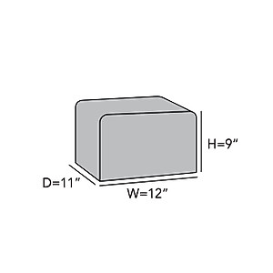 Covermates Keepsakes - Rectangular Appliance Cover - Dust Protection - Stain Resistant - Washable - Appliance Cover-Black