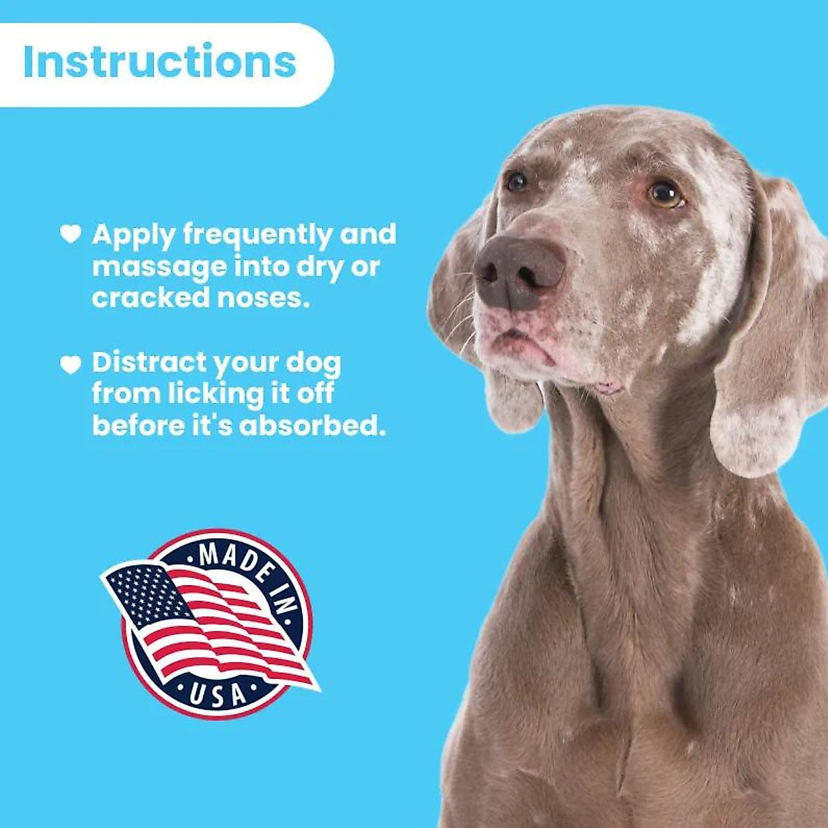 Pawtitas Nose Balm for Dogs for Moisturizers Dry, Chapped, Cracked, and Crusty Dog Noses Providing a Layer of Protection on Your Dog Snout Manufactured with Certified Organic Ingredients 0.15 OZ