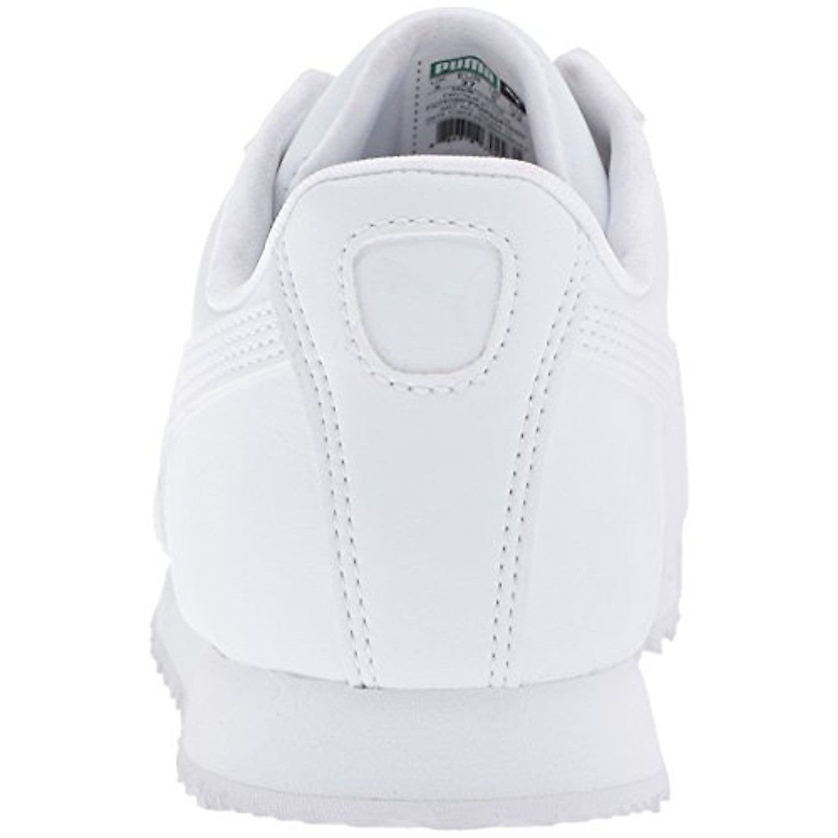 PUMA Roma Basic JR Sneaker (Little Kid/Big Kid) , White/Light Gray, 1.5 M US Little Kid