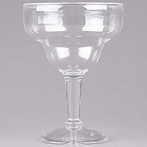 G.E.T. SW-1415-1-SAN-CL-EC Heavy-Duty Shatterproof Plastic Jumbo Margarita Glasses, BPA Free, 36 Ounce