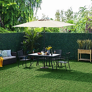 Yaheetech 12" x 12" Artificial Grass, Turf Tiles Interlocking Self-draining Grass, Fake Grass, Grass Pad for Dogs Potty, Patio, Balcony, Outdoor, Floor Decor, Pet, 27 Pack