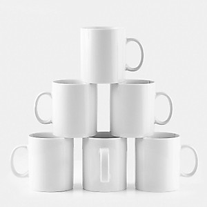 Amuse- Professional Barista Classic Large Mug for Coffee, Tea, Chocolate or Latte- Set of 6- 16 oz