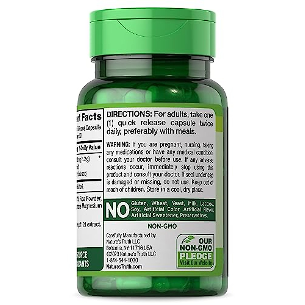 Tart Cherry Extract Capsules | 1200 mg | 90 Count | Non-GMO & Gluten Free Supplement | By Nature's Truth