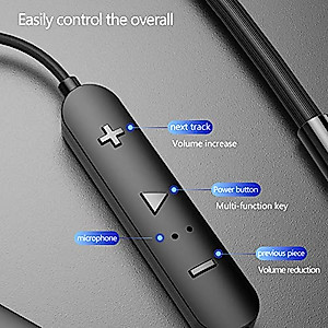 CENGNIAN Neck Hanging Wireless Bluetooth 5.0, Ultra-Long Standby Running Sports Bluetooth Headset, Noise Cancelling Headphones, Sports Bluetooth Headset for Fitness Running Cycling