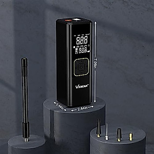 Tire Inflator Portable Air Compressor, Air Pump for Car Tires with Tire Pressure Gauge, 150 PSI Fast Inflation, VXSCAN 15000mAh 12V DC Electric Tire Pump for Car, Moto, Bike, Ball, Balloon Pump