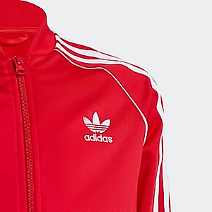adidas Kids' Adicolor Superstar Track Jacket, Better Scarlet, Medium