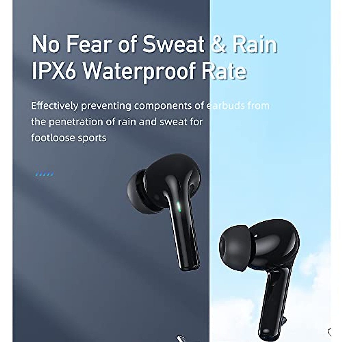 AWEI T29 Pro Wireless Bluetooth Gaming Earbuds Waterproof Headphones with Microphone 65ms Ultra Low Latency