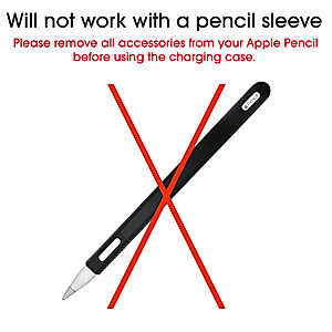 TechMatte Charging Case Compatible with Apple Pencil 2nd Generation Only