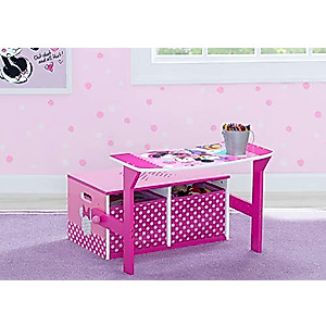 Delta Children Kids Convertible Activity Bench - Greenguard Gold Certified, Disney Minnie Mouse