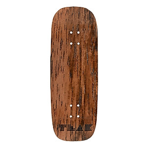 Teak Tuning Prolific Wooden Fingerboard Deck, 33.5mm x 96mm Boxy Shape - Two Tone - 6 Ply with Double Color Mid Plies - Includes Prolific Foam Tape