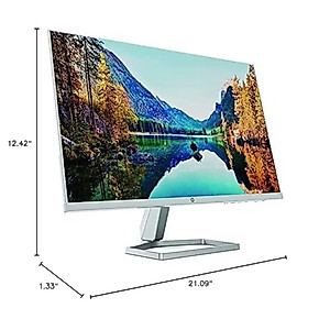 HP New M24fw FHD Monitor 2D9K1AA#ABA, On-Screen Controls; AMD FreeSync, Low Blue Light Mode; Anti-Glare, Brightness 300 nits, IPS FHD (1920 x 1080), 1 VGA; 1 HDMI 1.4, Plus HDMI Cable.