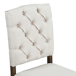 Merax, Walnut 5-Piece Retro Functional Set,Round Wood Table with a 16" W Leaf and 4 Upholstered Chairs for Dining Room