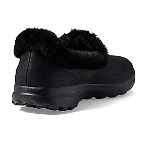 Skechers Women's GO Walk Lounge-Chillin Slipper, Black/Black, 9