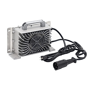 xiixtoo 15 AMP Replacement Golf Cart Battery Charger for 48 Volt Club Car Golf Cart with 3 Pin Round Plug Waterproof