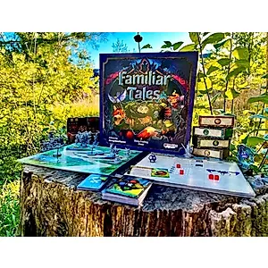 Familiar Tales Board Game - Cooperative Deck-Building Fantasy Adventure! Strategy Game for Kids & Adults, Ages 8+, 1-4 Players, 45+ Minute Playtime, Made by Plaid Hat Games